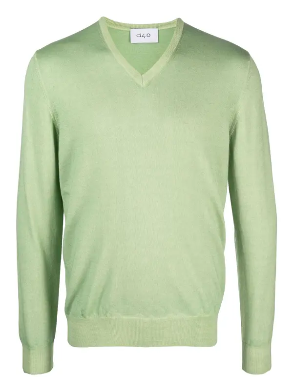 D4.0 Virgin Wool Jumper - Green