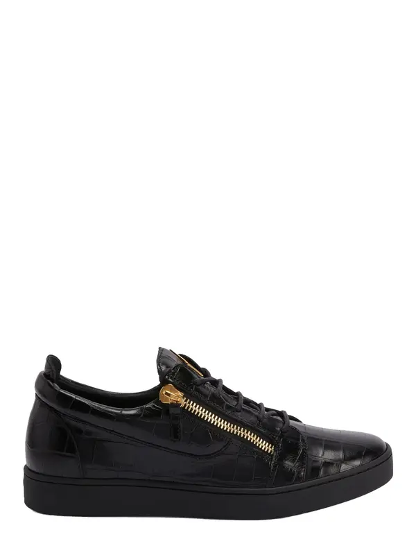 GIUSEPPE ZANOTTI Frankie Double-zip Low-top Sneakers - Black