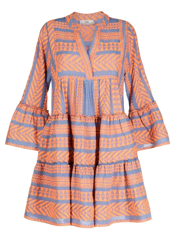 Devotion Ella Graphic-print Dress - Orange