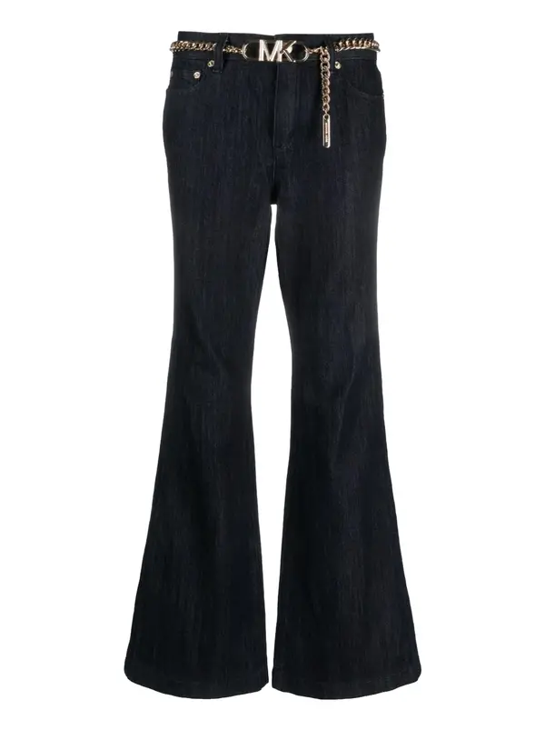 Michael Kors Mid-rise Flared Jeans - Blue
