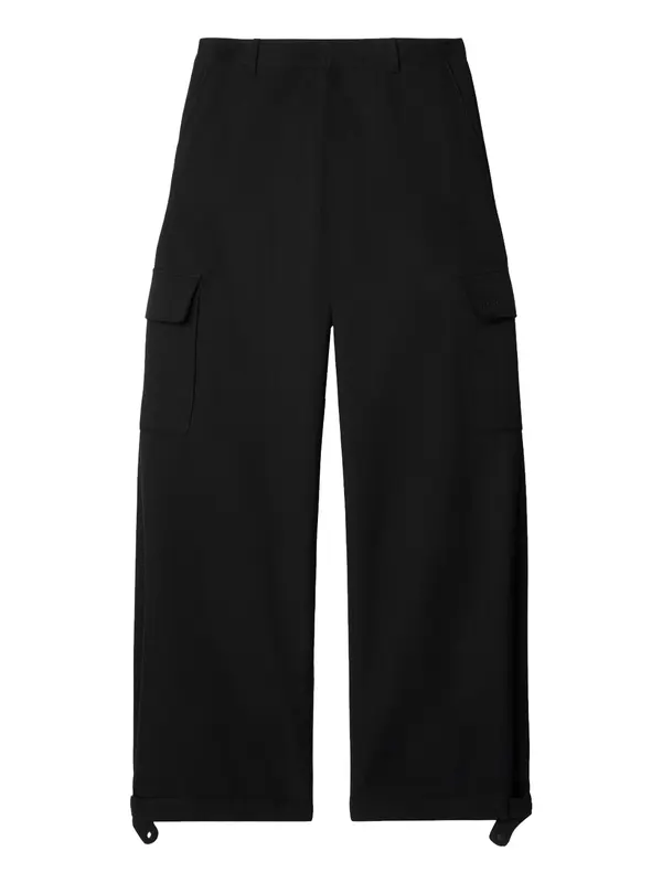 Off-White Wide-leg Cargo Trousers - Black