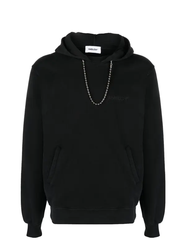 AMBUSH Ball Chain Cotton Hoodie - Black