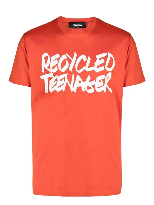 Dsquared2 Graphic-print Cotton T-shirt - Red
