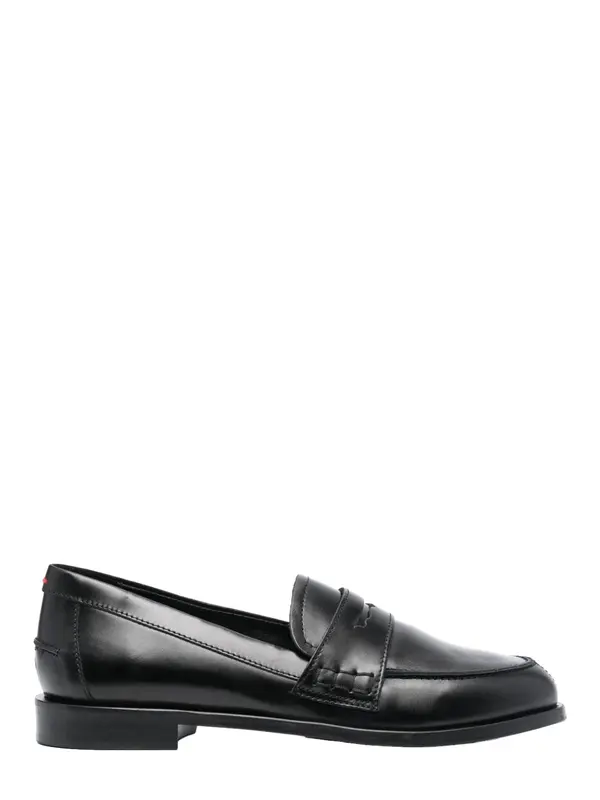 AeydĒ Oscar Penny-slot Leather Loafers - Black