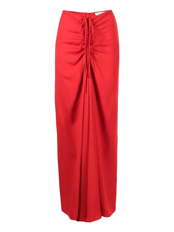 Christopher Esber High-waist Draped Skirt - Red