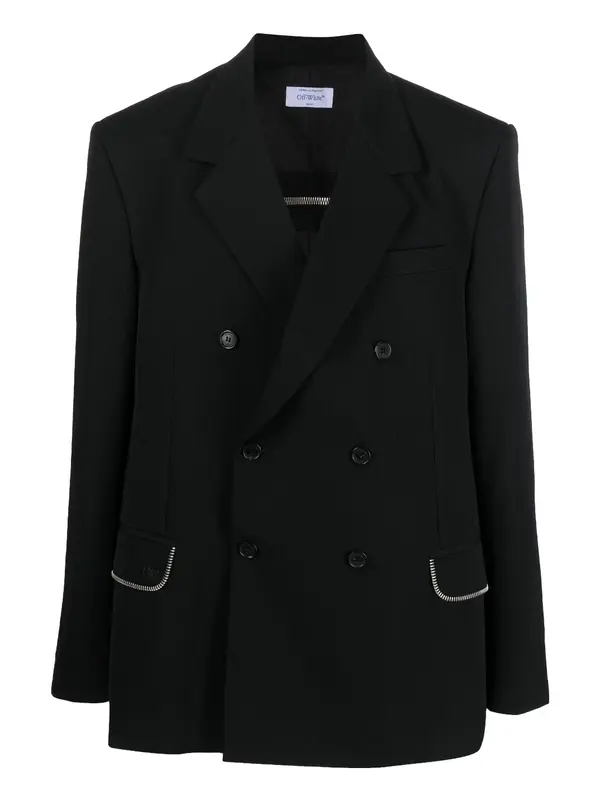 Off-White Virgin-wool Blazer - Black