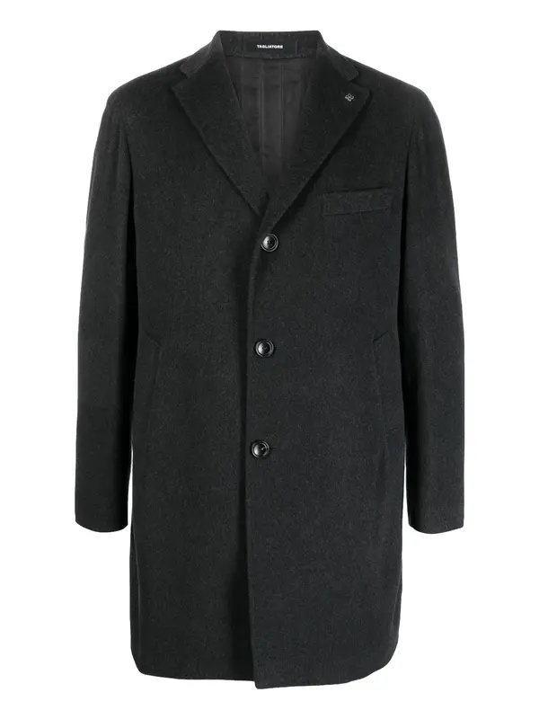 Tagliatore Single-breasted Wool-cashmere Coat - Grey