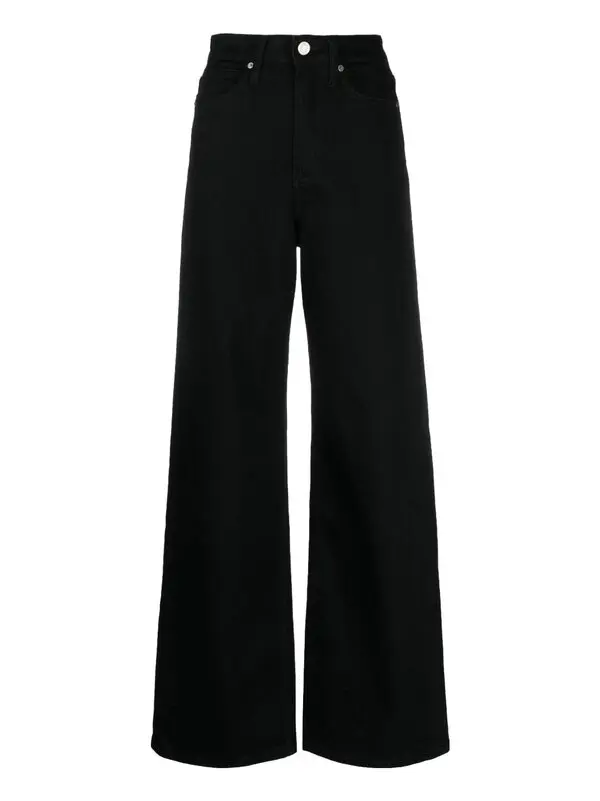 Calvin Klein High-waisted Wide-leg Jeans - Black