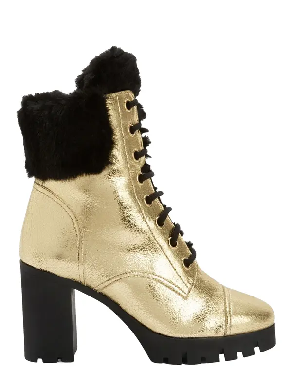 GIUSEPPE ZANOTTI Moyra 90mm Metallic Boots - Gold