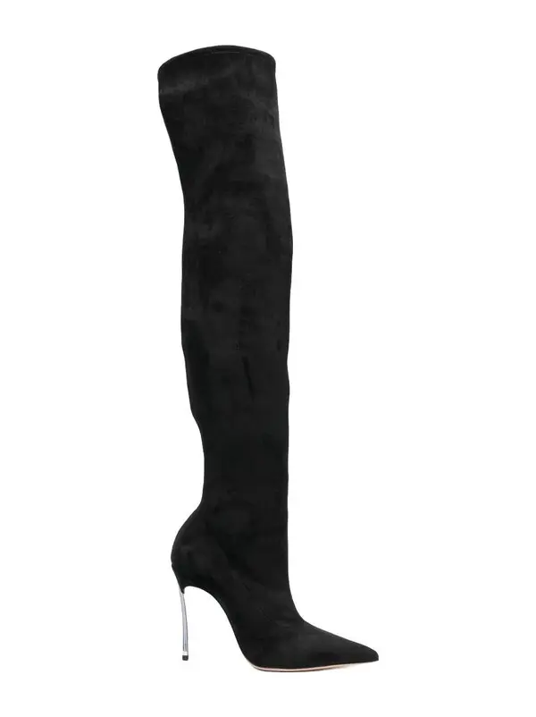 Casadei Blade 110mm Thigh-high Boots - Black