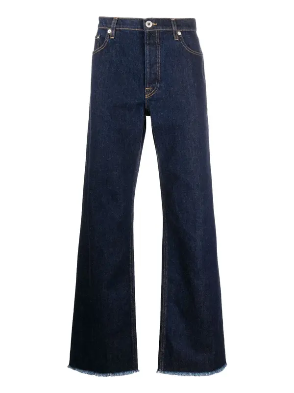 LANVIN Mid-rise Straight-leg Jeans - Blue