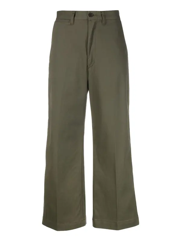 Polo Ralph Lauren High-waist Cropped Trousers - Green