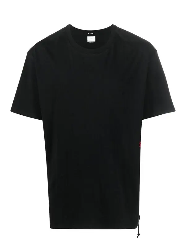 Ksubi Logo-embroidered Cotton T-shirt - Black