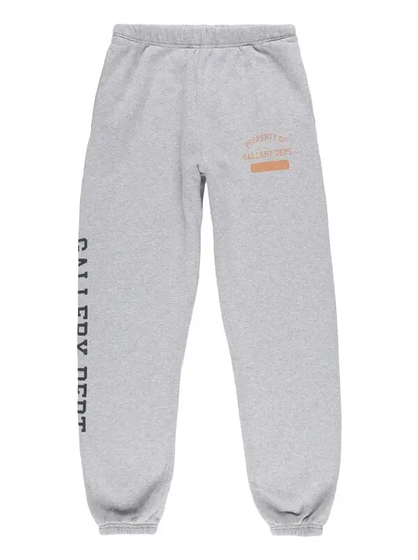 GALLERY DEPT. Logo-print Cotton Track Trousers - Grey