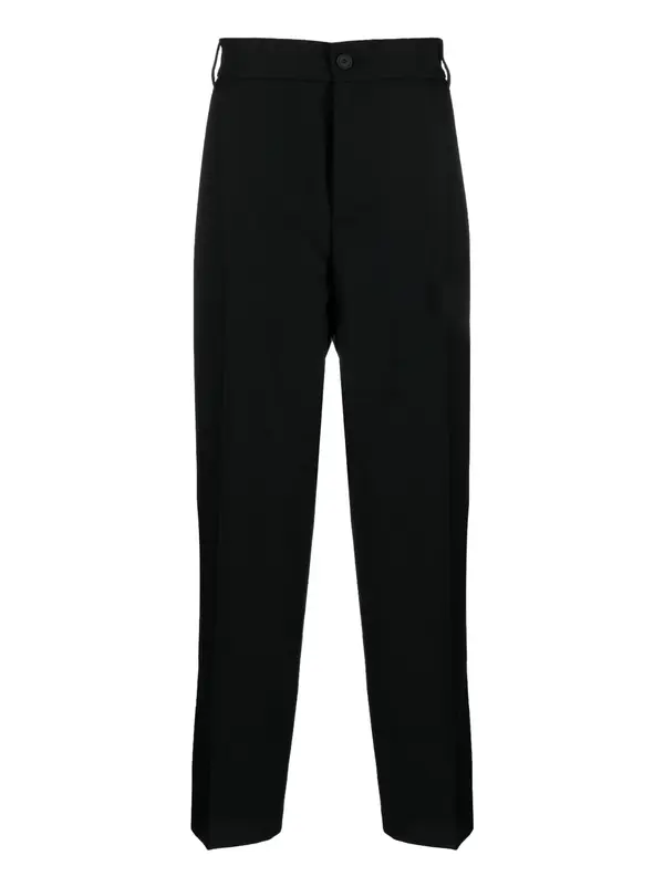 Versace Straight-leg Tailored Trousers - Black
