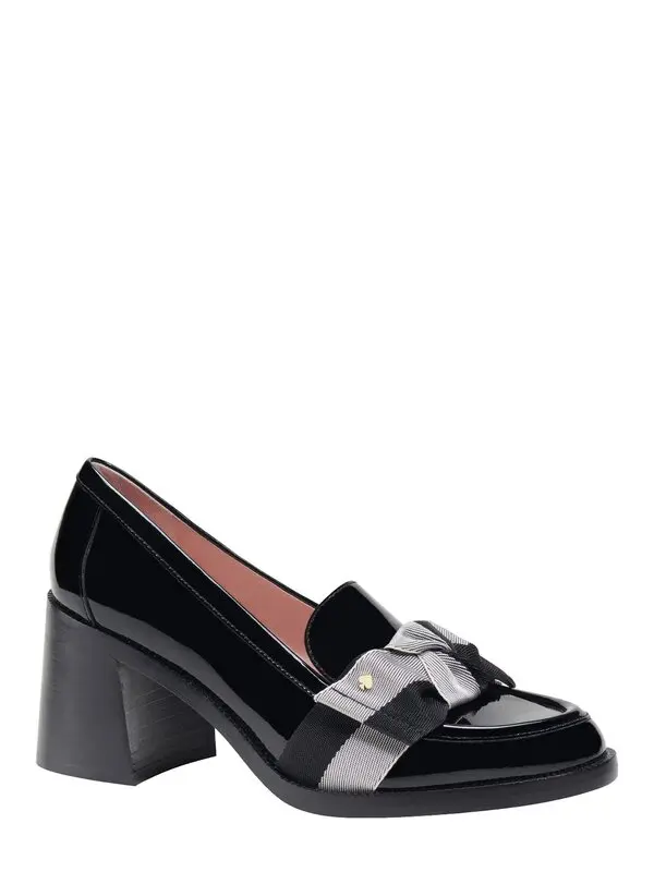 Kate Spade New York Leandra Block Heel Loafer - Black Multi.