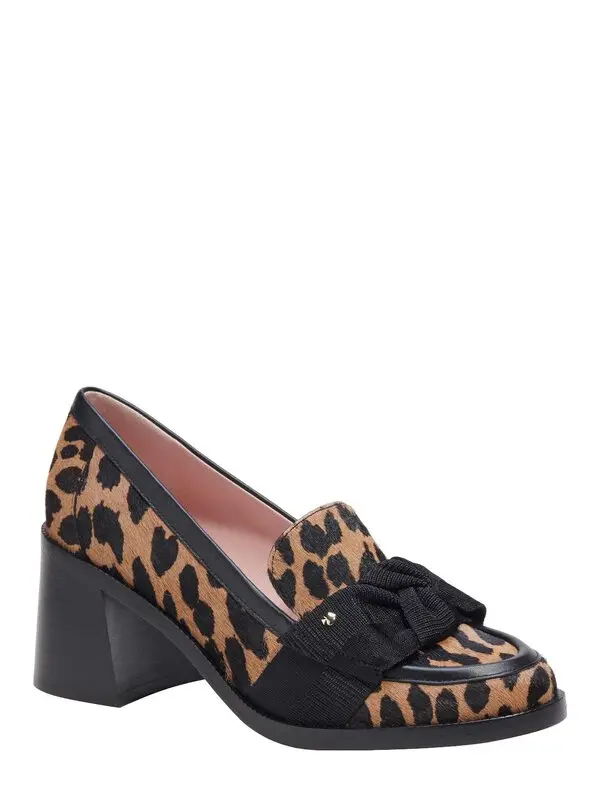 Kate Spade New York Leandra Block Heel Loafer - Mrdn Leo/lght Tob