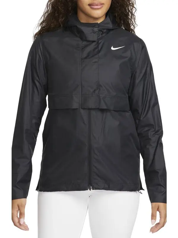 Nike Tour Water Repellent Hooded Golf Jacket - 010 Black/white
