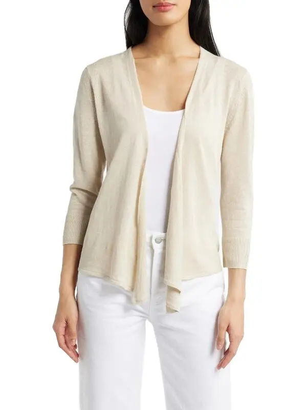 Tommy Bahama Addison Linen Blend Cardigan - Pure Khaki