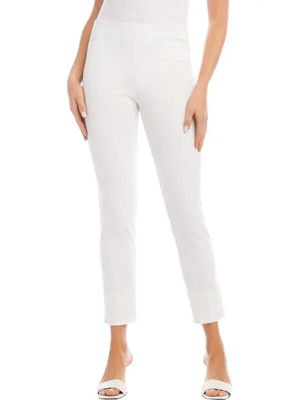 Fifteen Twenty High-waist Ankle Pants - Off White