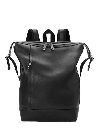 Shinola Canfield Natural Grain Leather Backpack - Black