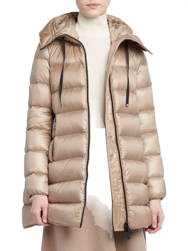 Moncler Suyen Hooded Parka - Brown