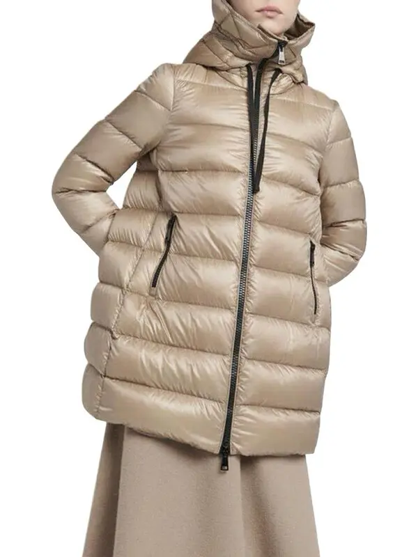 Moncler Suyen Hooded Parka - Brown