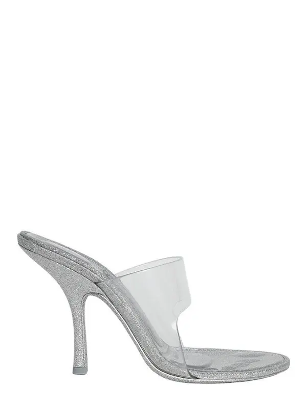 Alexander Wang Nudie 105 Glitter Sandal - Silver