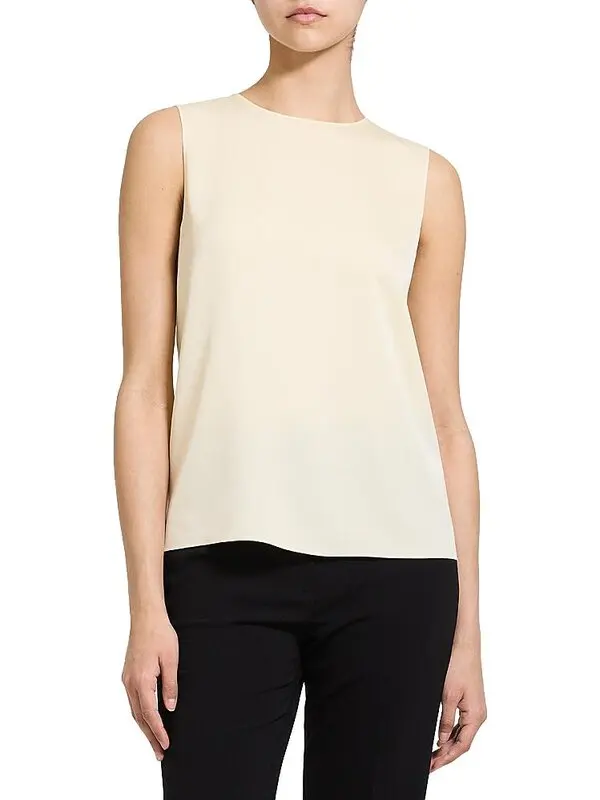 Theory Silk Sleeveless Tank - Sunbeam