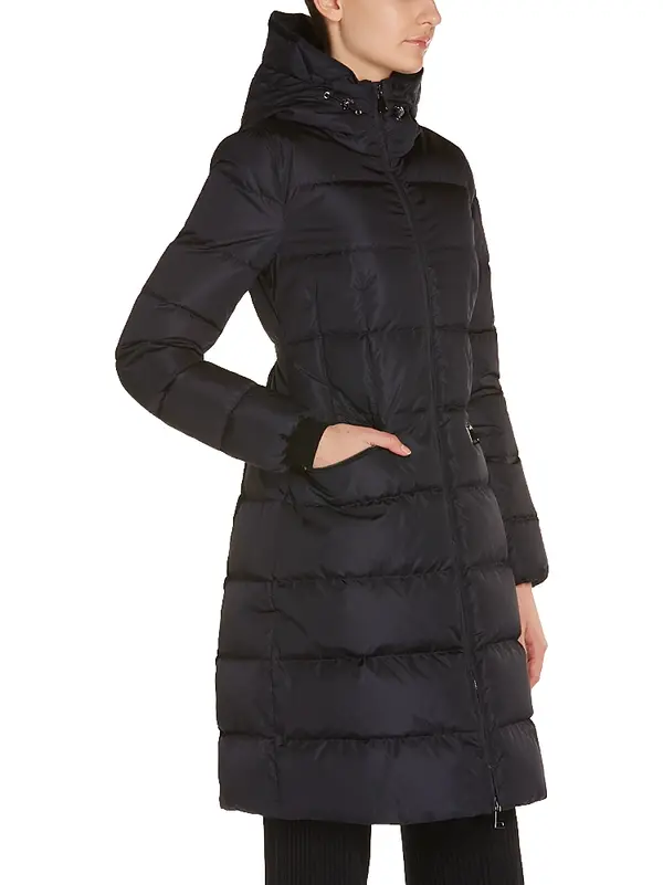 Moncler Avocette Long Down Coat - Black