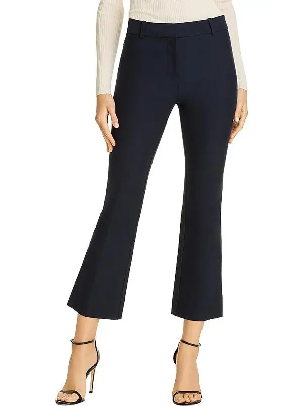 Derek Lam 10 Crosby Cropped Flared Pants - Black