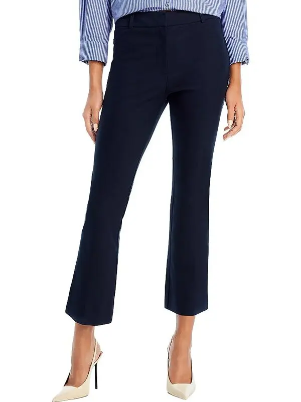 Derek Lam 10 Crosby Cropped Flared Pants - Midnight