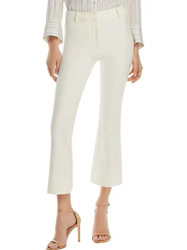 Derek Lam 10 Crosby Cropped Flared Pants - Soft White