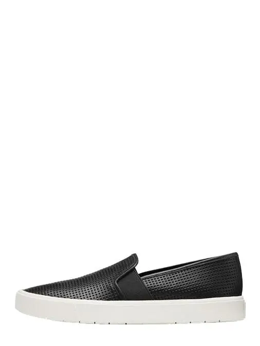 Vince Perforated Leather Blair Sneakers - Black