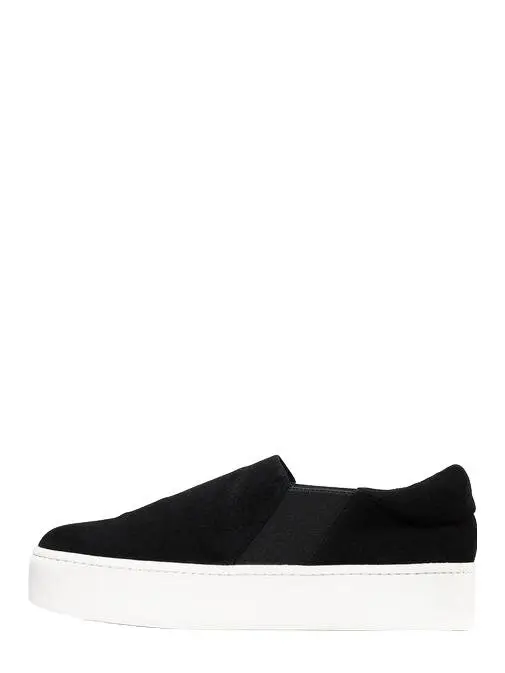Vince Suede Platform Sneakers - Black