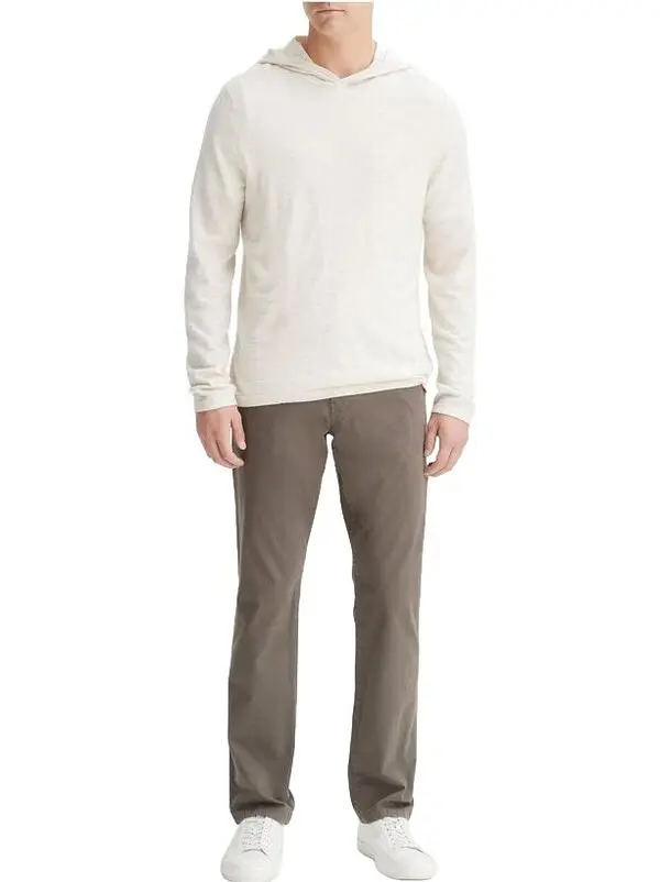 Vince Featherweight Wool Cashmere Pullover Hoodie - White