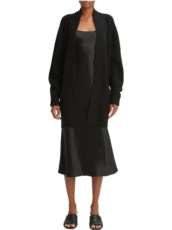 Vince Cashmere Open-front Cardigan - Black