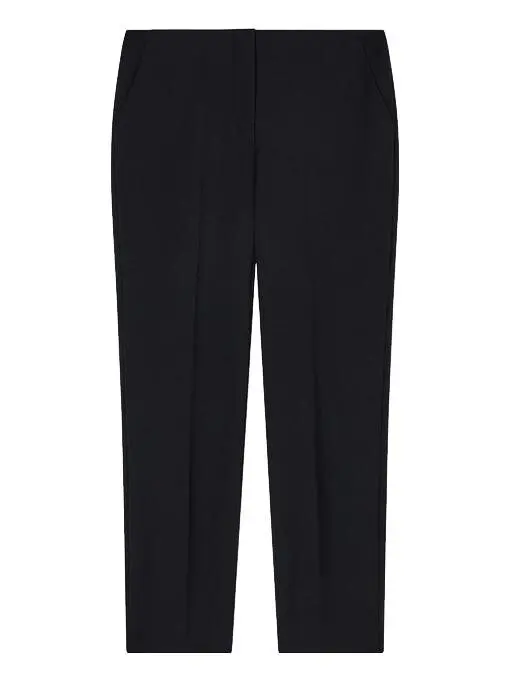 Emporio Armani Stretch Gabardine 7/8 Trousers - Black
