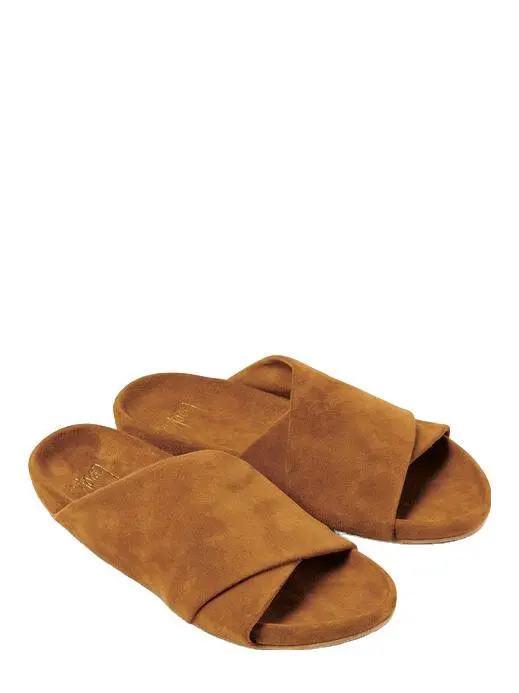 Beek Kea Suede Slide Sandals - Natural