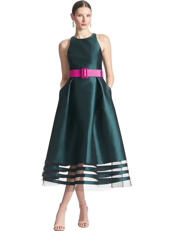 Sachin & Babi Rani Tea-length Dress - Green