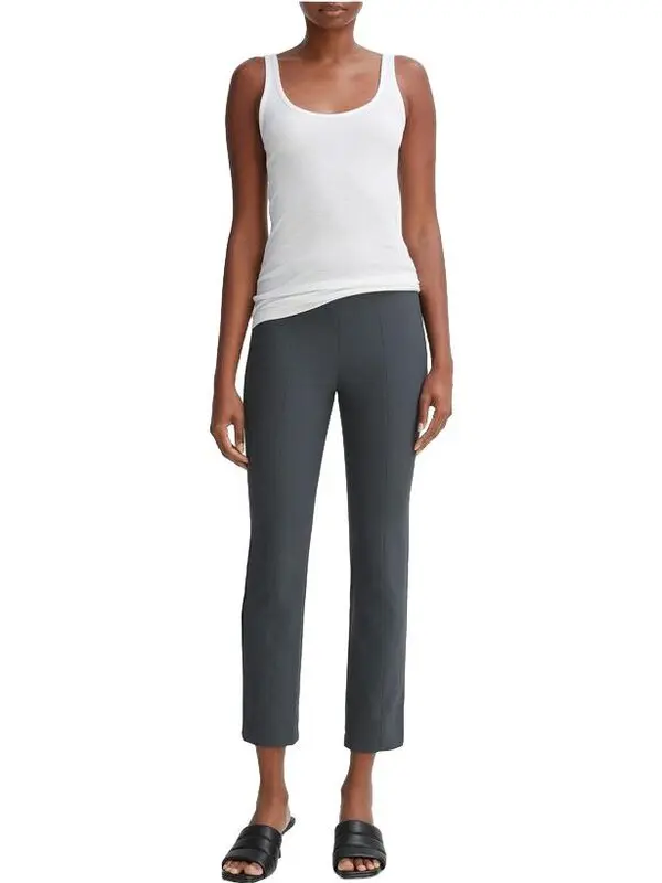Vince Bobbi High-rise Stitch-seam Ponte Legging - Gray