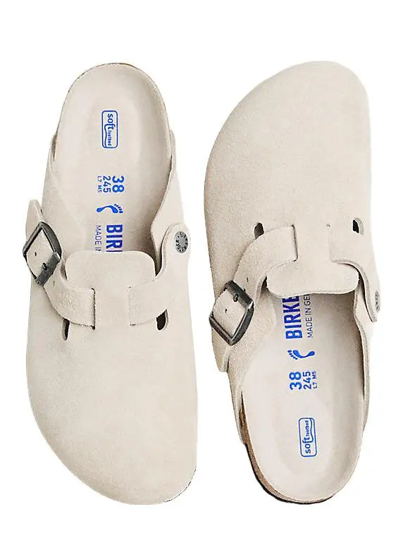 BIRKENSTOCK Boston Soft Footbed Clogs - Oyster