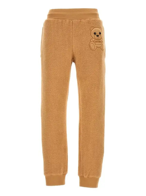 Moschino Cotton 'orsetto' Joggers - Beige