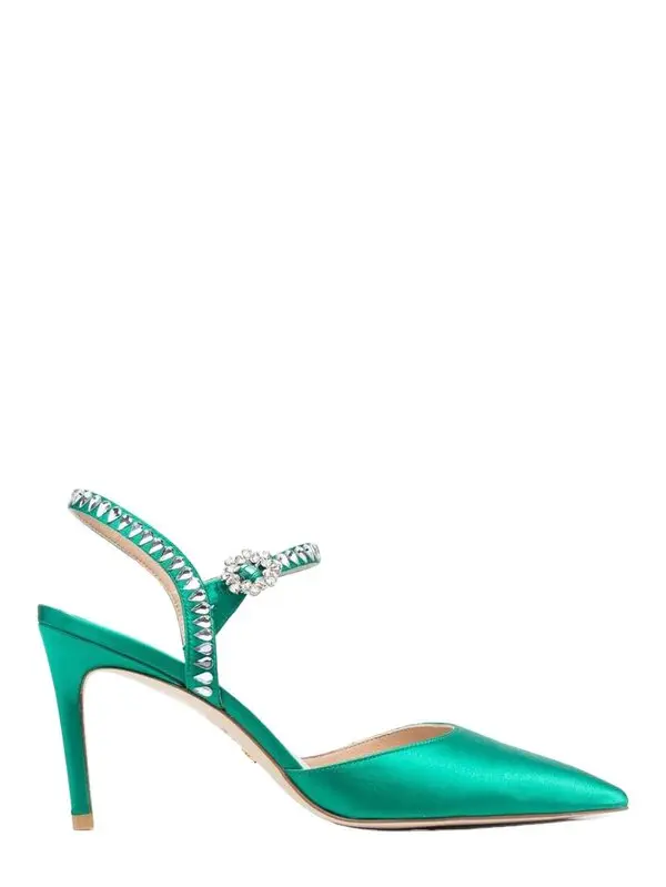 STUART WEITZMAN Gemcut 85 Ankle Strap Pumps - Green