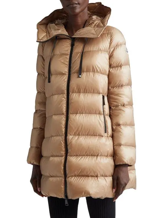 Moncler Suyen Quilted Down Parka - Woodsmoke