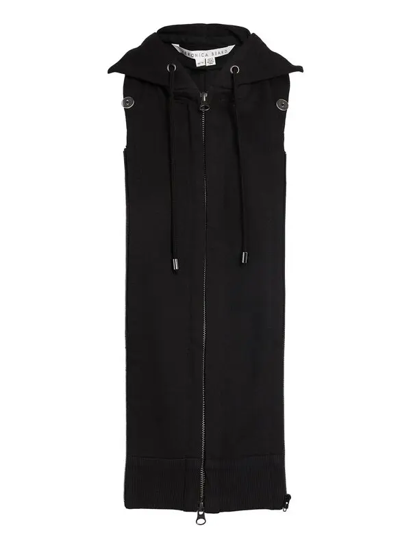 Veronica Beard Zip-up Hooded Dickey - Black