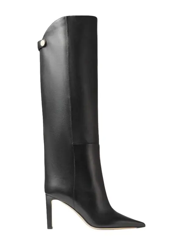 JIMMY CHOO Smooth Leather Knee-high Boots - Black