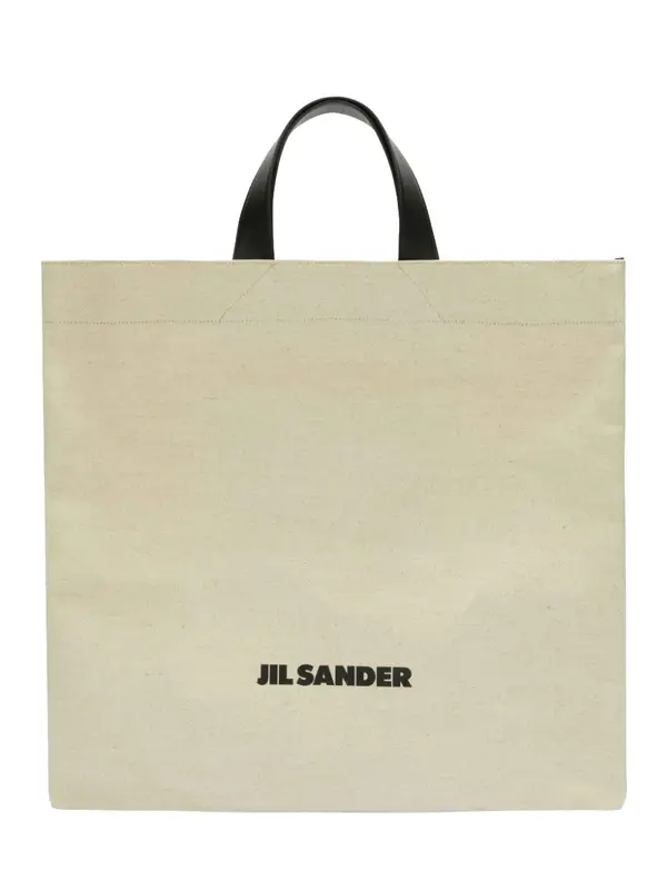 JIL SANDER Logo-print Tote Bag - Neutrals