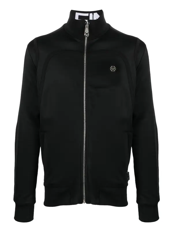 Philipp Plein Appliqué-detail Bomber Jacket - Black