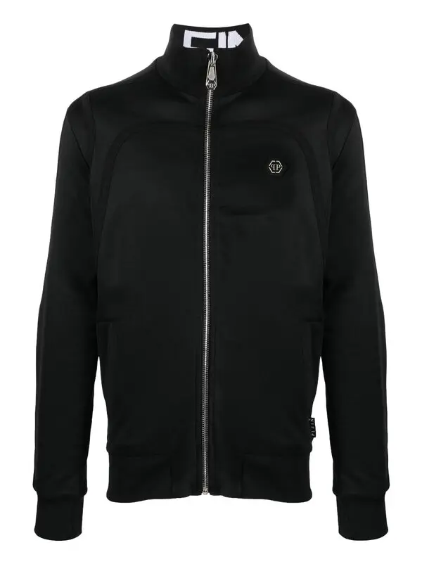 Philipp Plein Appliqué-detail Bomber Jacket - Black